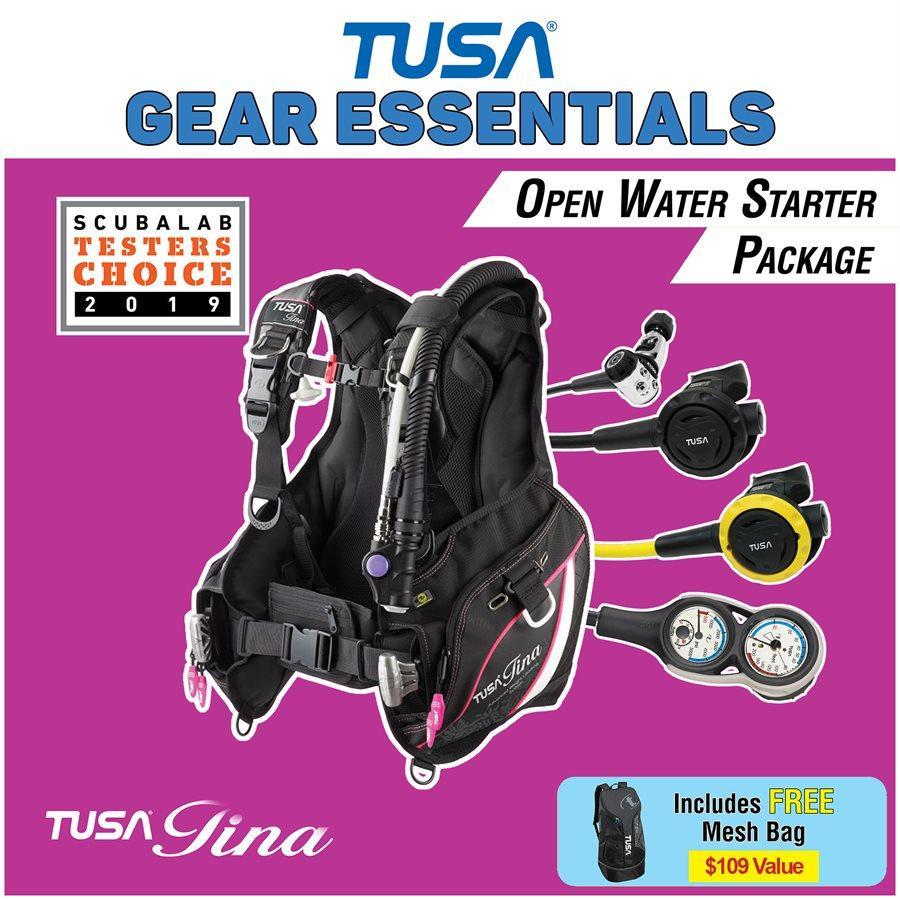 Tusa Tina Open Water Diving Analog 2 Starter Package Pink – DiveCatalog.com