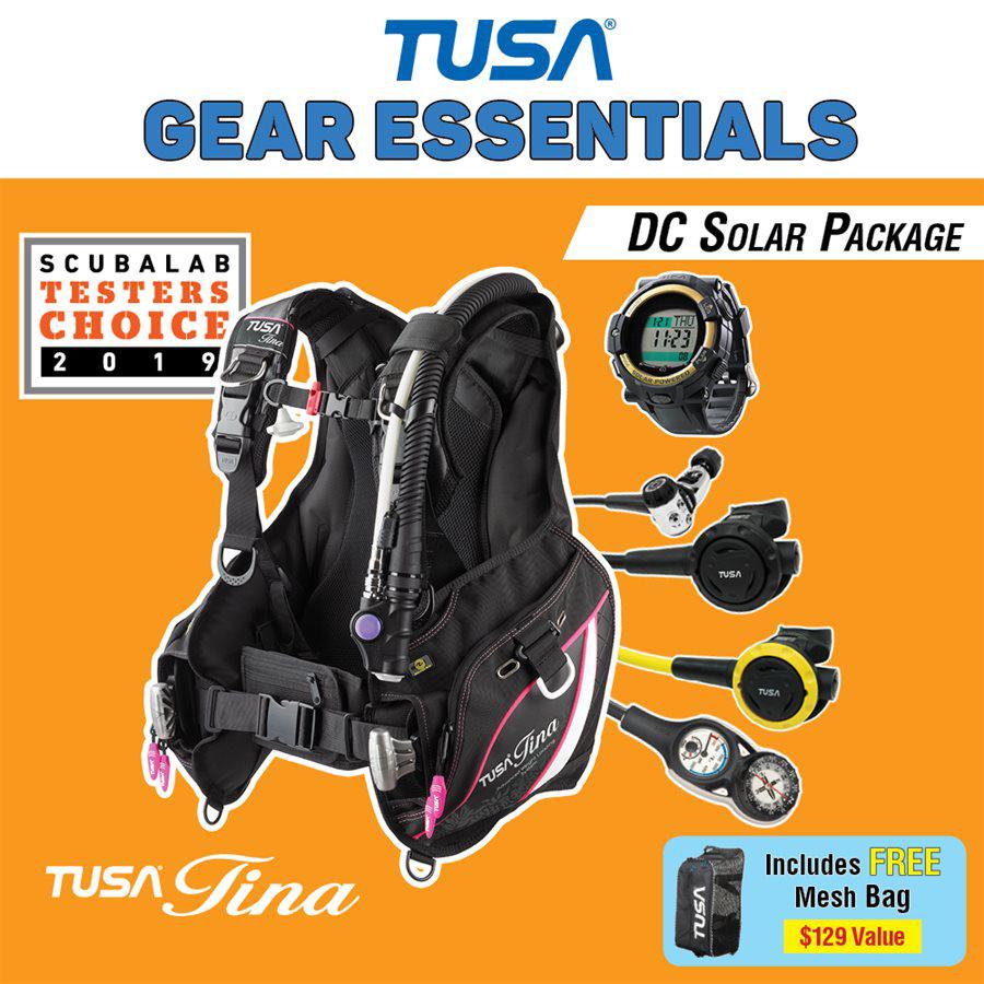 Tusa Tina Female Pink BCD Special with DC Solar Link Watch Scuba Divin – DiveCatalog.com