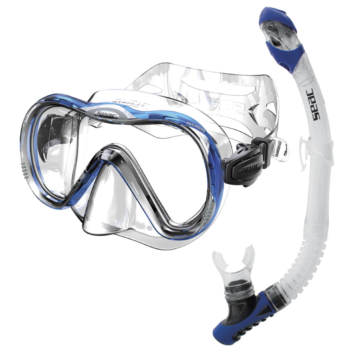 SEAC SET BIS BOSS MASK + REVERSE DRY SNORKEL – DiveCatalog.com