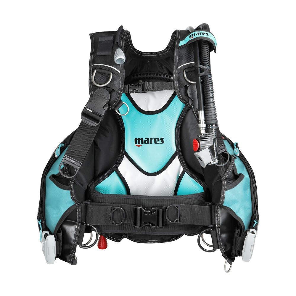 Mares BCD Prestige She Dives Aqua/White – DiveCatalog.com