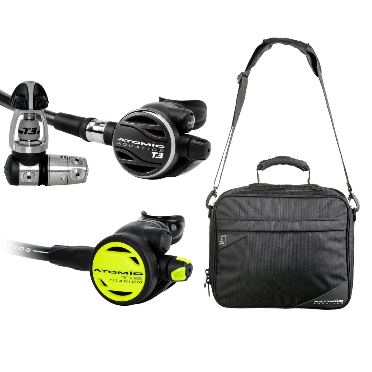 Atomic T3 Regulator + Atomic Octo + Regulator Bag Package – DiveCatalog.com