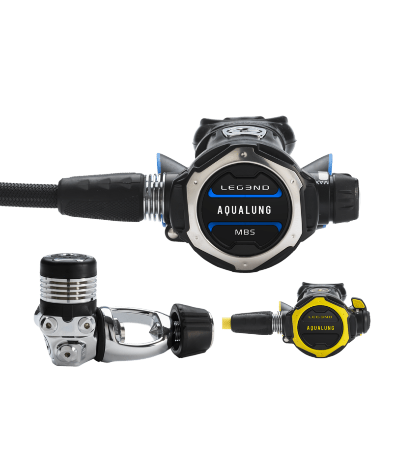 Aqualung LEG3ND MBS Yoke Regulator Set with Octo – DiveCatalog.com