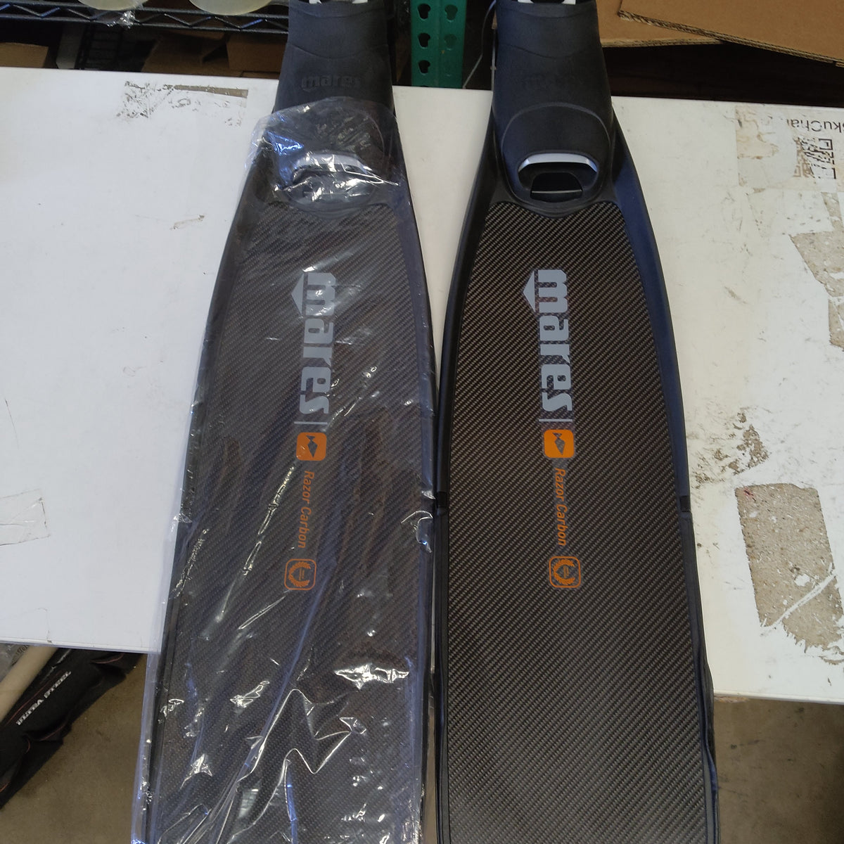 Used Mares Razor Pro Spear Fishing Full Foot Fin Black - 12/13 (47/48 ...