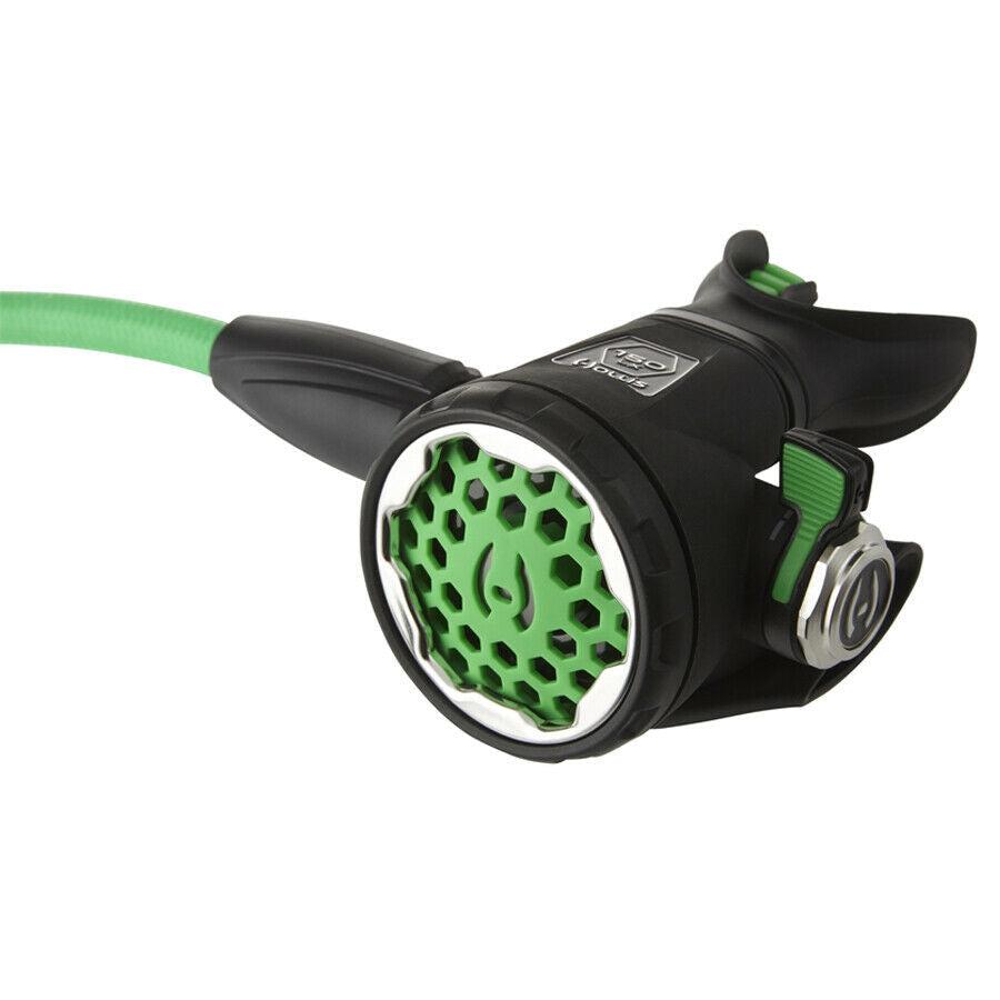 Hollis 150LX Second Stage Grn w/ 40" Grn Miflex Hose – DiveCatalog.com